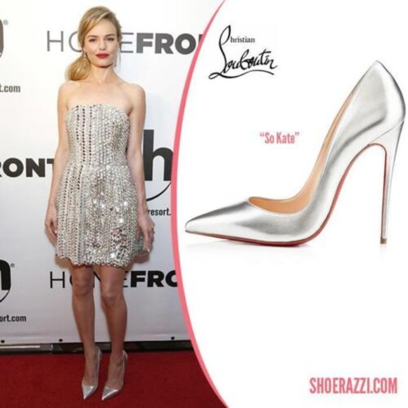 Christian Louboutin | Shoes | Christian Louboutin So Kate 2 Metallic ...